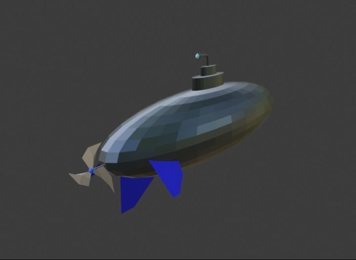 Submarine free 3D model 3D printable | CGTrader