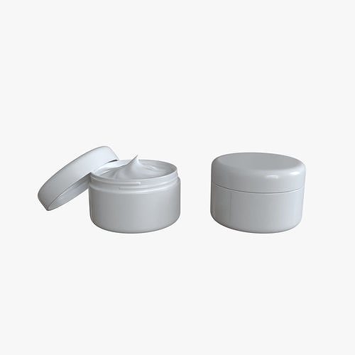 Cream Jar 3D model | CGTrader