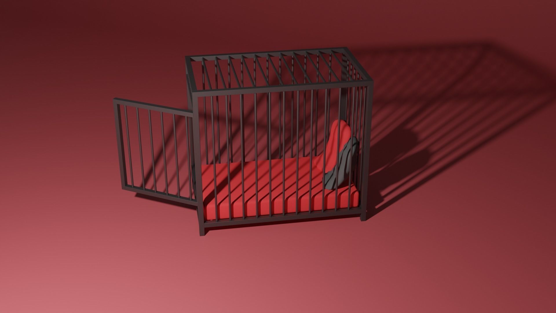 Cage bed 3D model | CGTrader