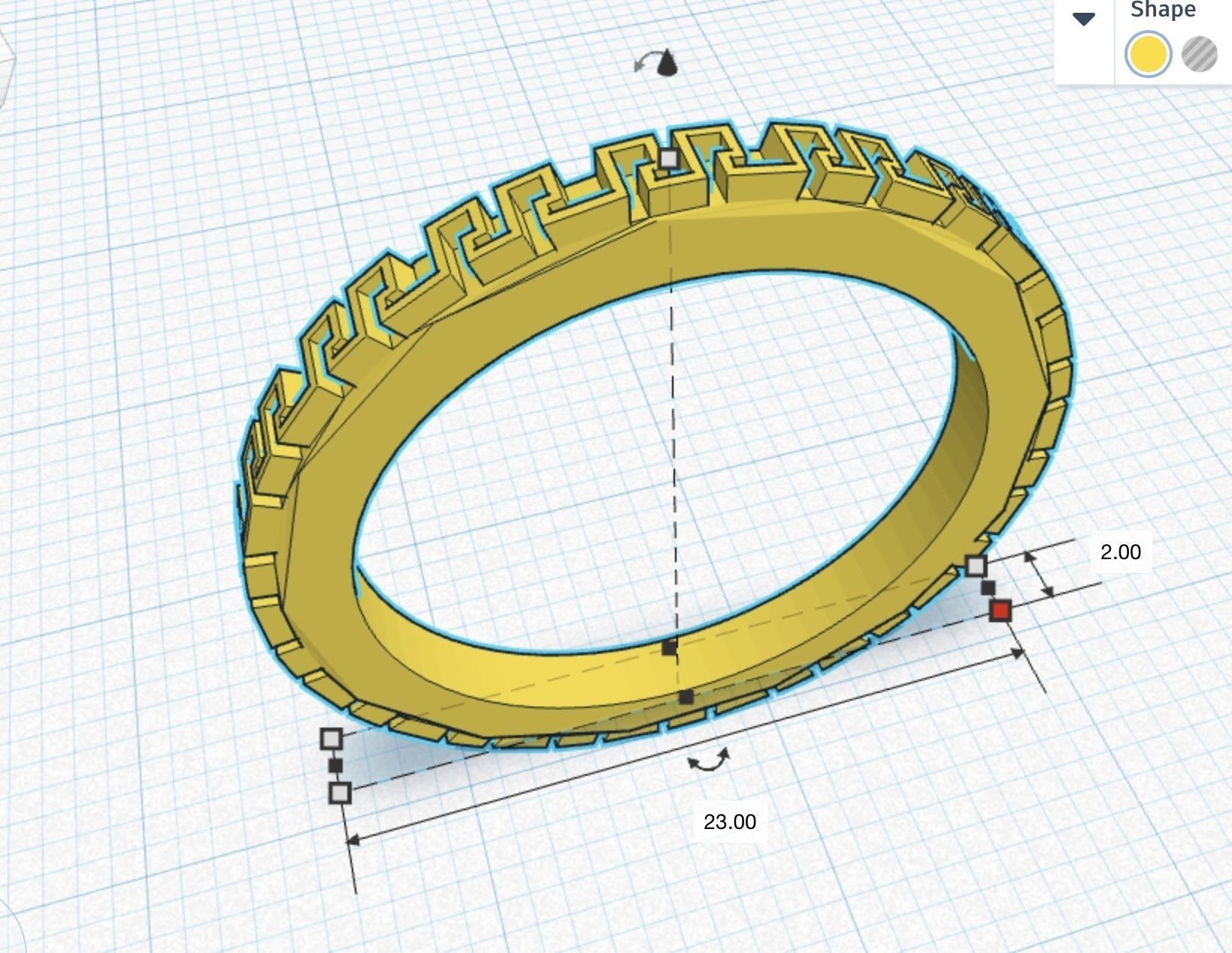 Geometric pattern ring stl 3D model 3D printable | CGTrader