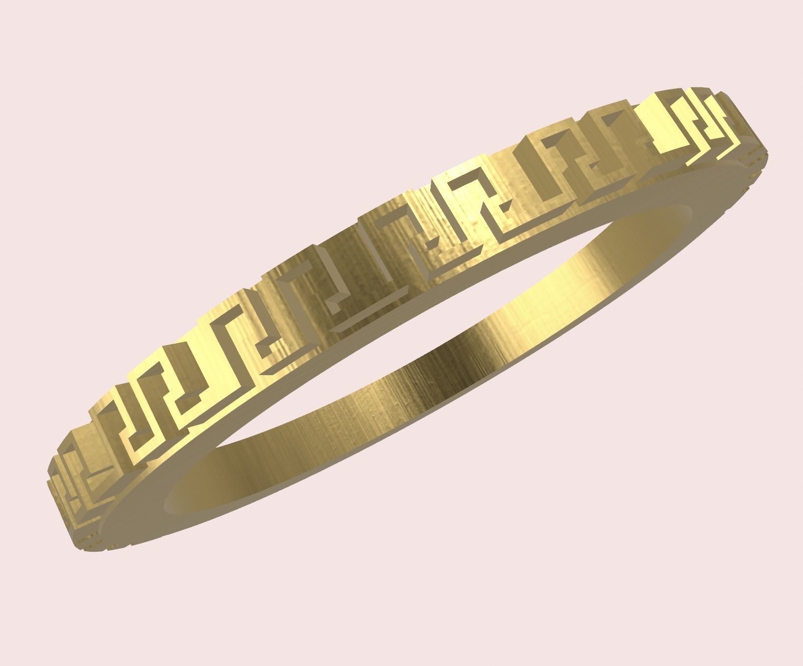 Geometric pattern ring stl 3D model 3D printable | CGTrader