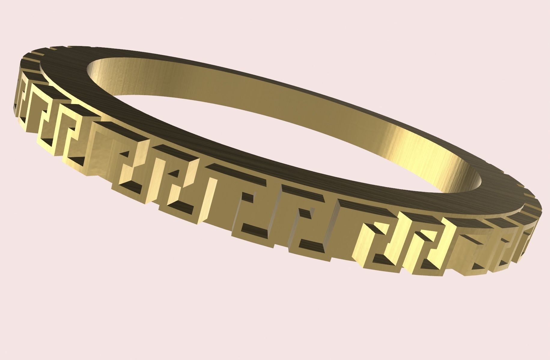 Geometric pattern ring stl 3D model 3D printable | CGTrader