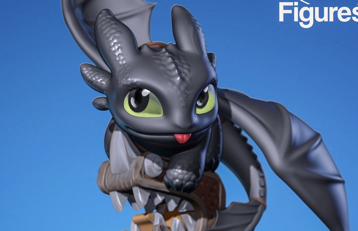 Chibi Toothless - How to Train Your Dragon 3D model 3D printable | CGTrader