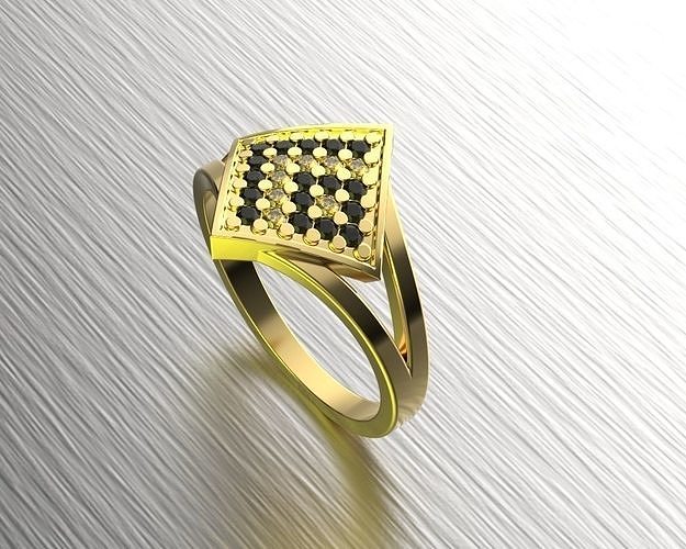 Ring Rhombus 3D model 3D printable | CGTrader
