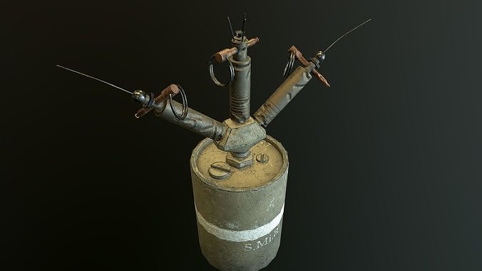 3D model S-mine 35 German Grenade mine WW2 VR / AR / low-poly | CGTrader