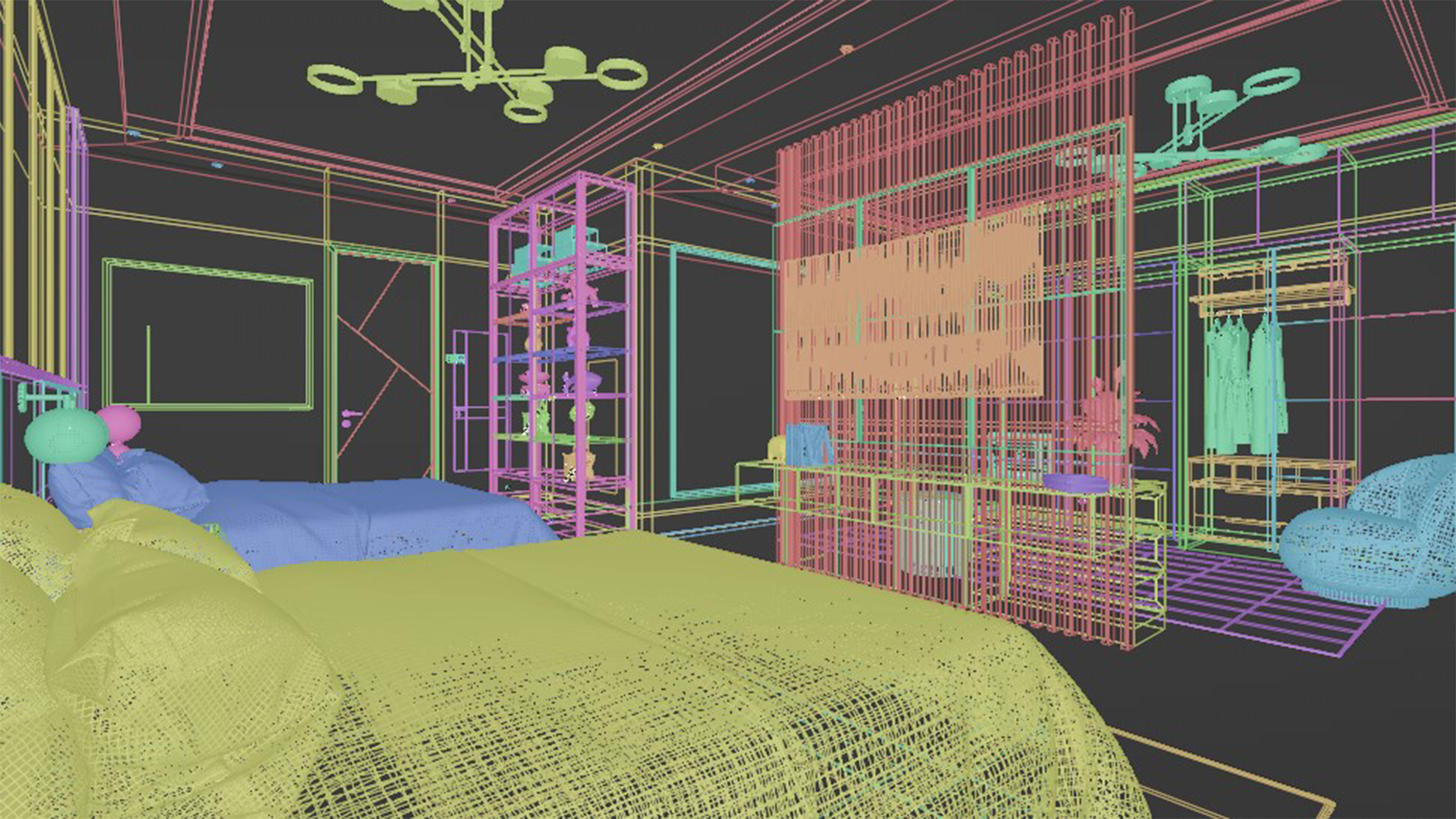 Hotel Suite Bedroom Blender - Fbx - Obj 3D model | CGTrader