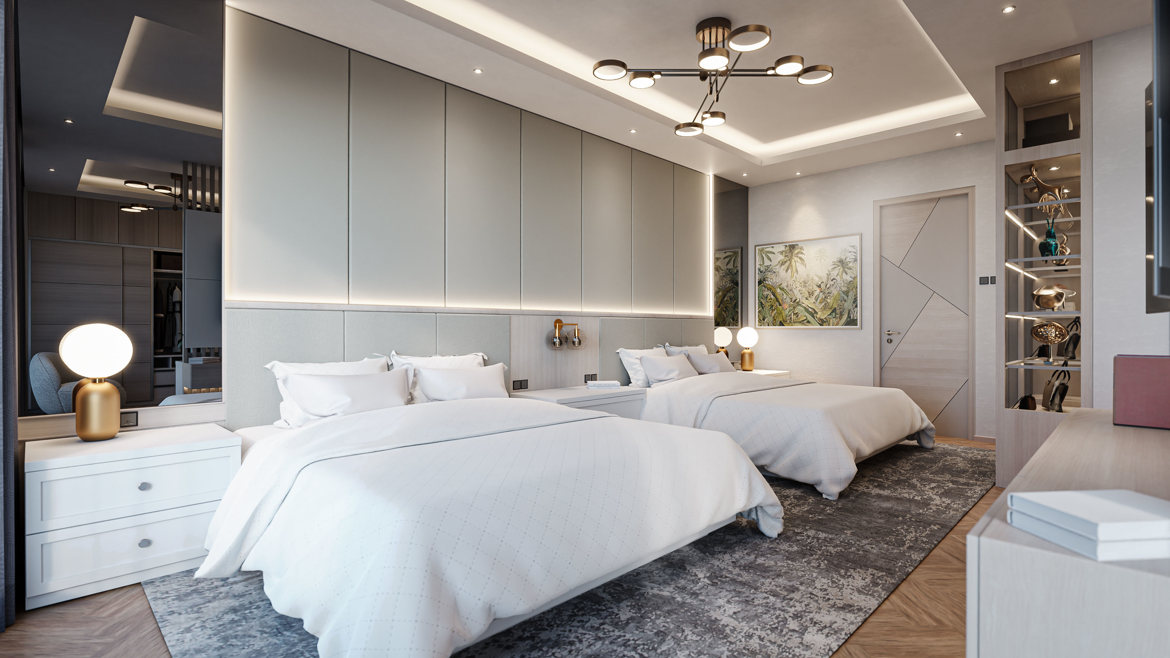 Hotel Suite Bedroom Blender - Fbx - Obj 3D model | CGTrader