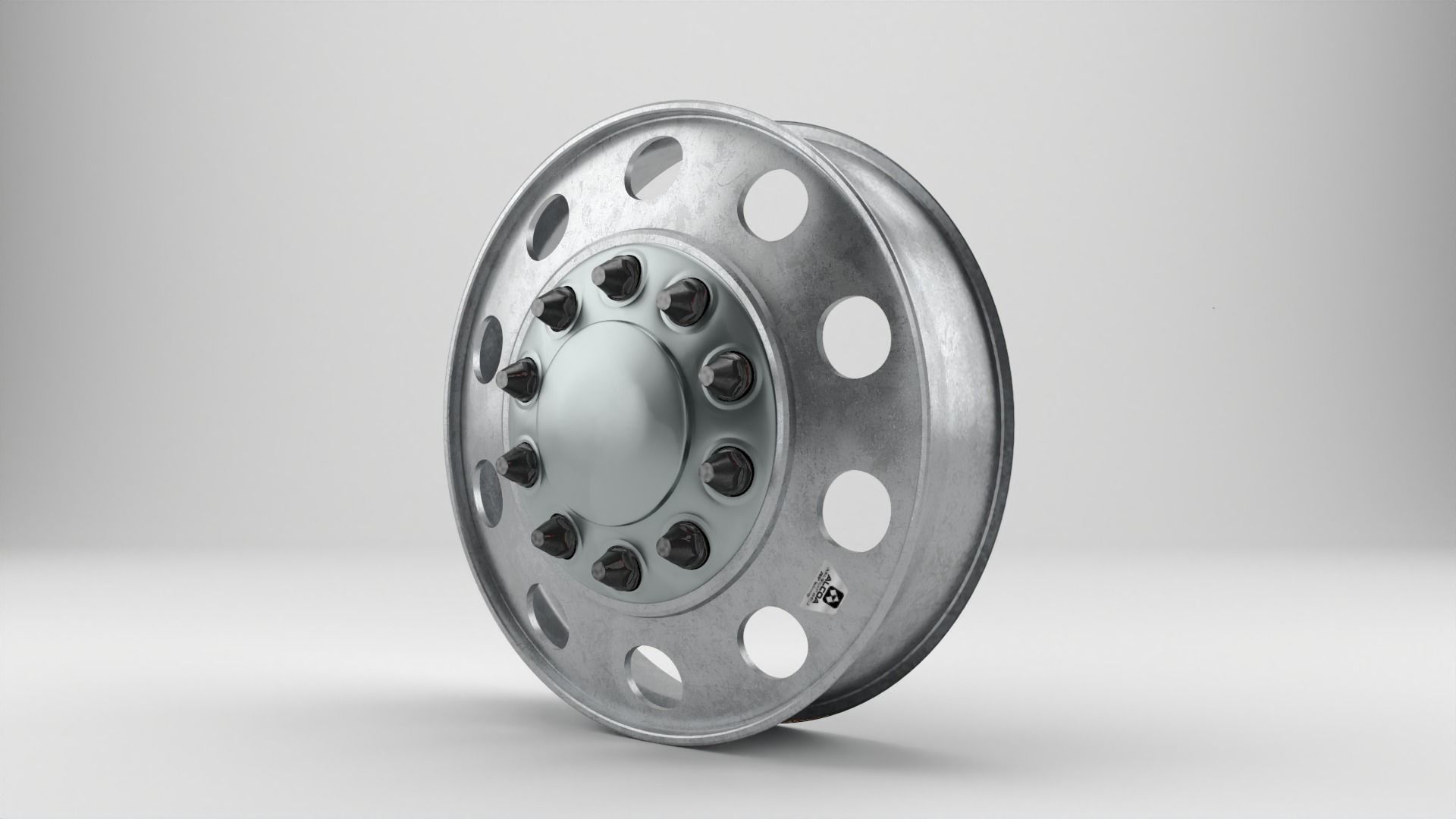 10 LUG ALCOA MILLED WHEELS 3D model | CGTrader