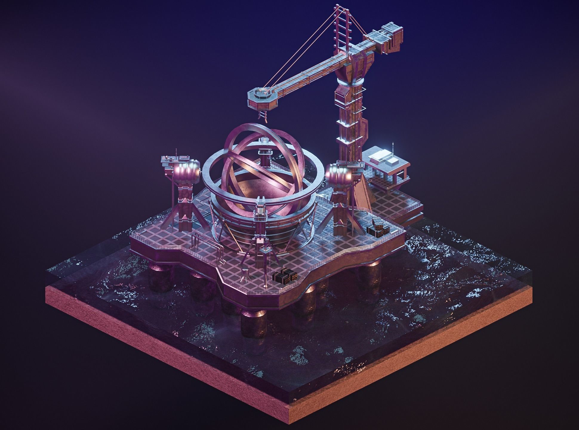 Wormhole Machine - Contact 3D model | CGTrader