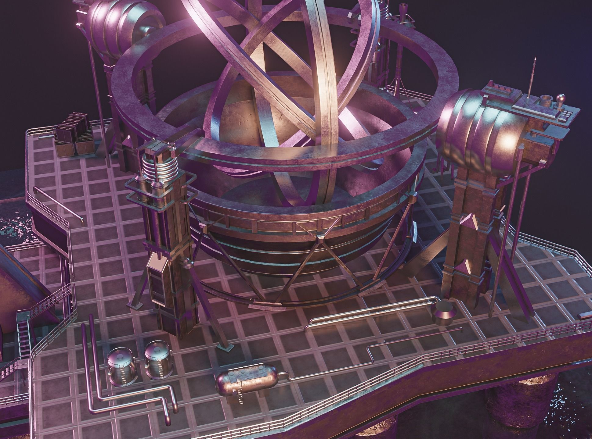 Wormhole Machine - Contact 3D model | CGTrader