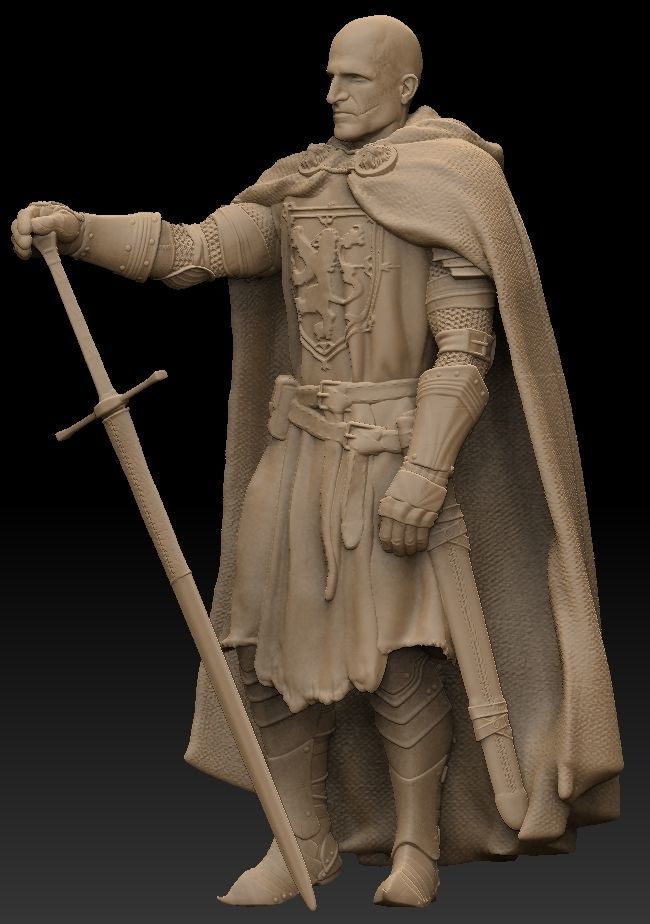 MEDIEVAL KNIGHT 3D model 3D printable | CGTrader
