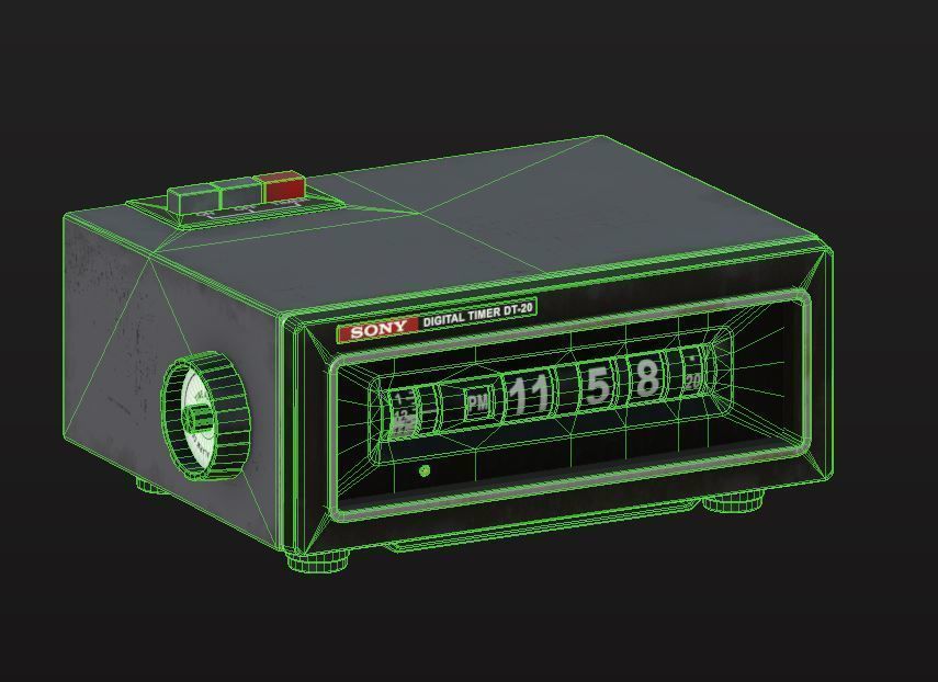 3D model Sony DT 20 Digital Timer VR / AR / low-poly | CGTrader