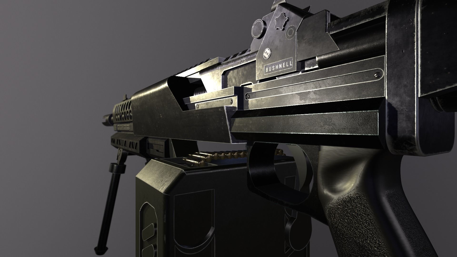 3D model Machine gun VR / AR / low-poly | CGTrader