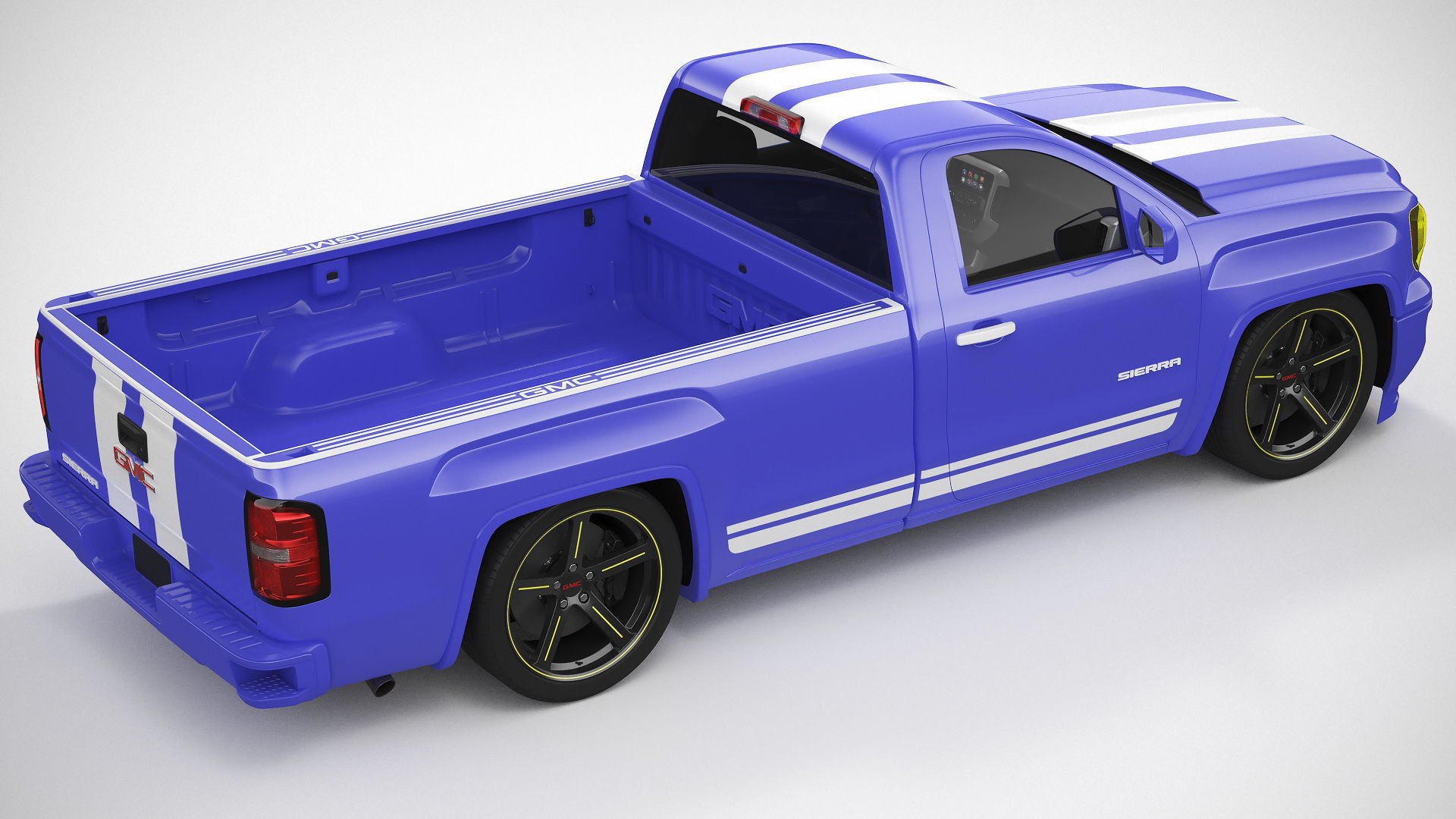 2018 GMC Sierra 1500 Custom 3D model | CGTrader