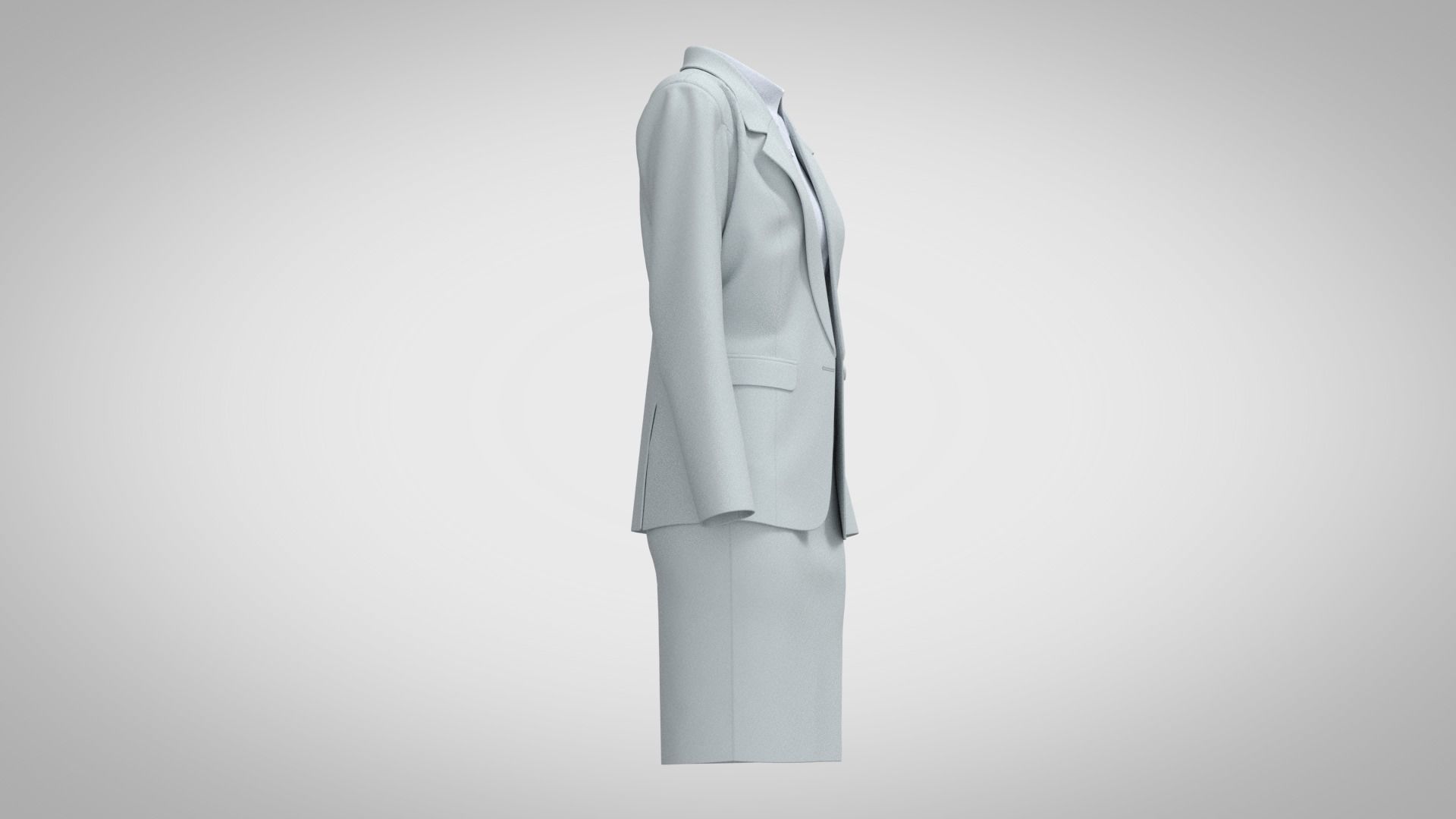 Women Blazer Outfit 3D model | CGTrader