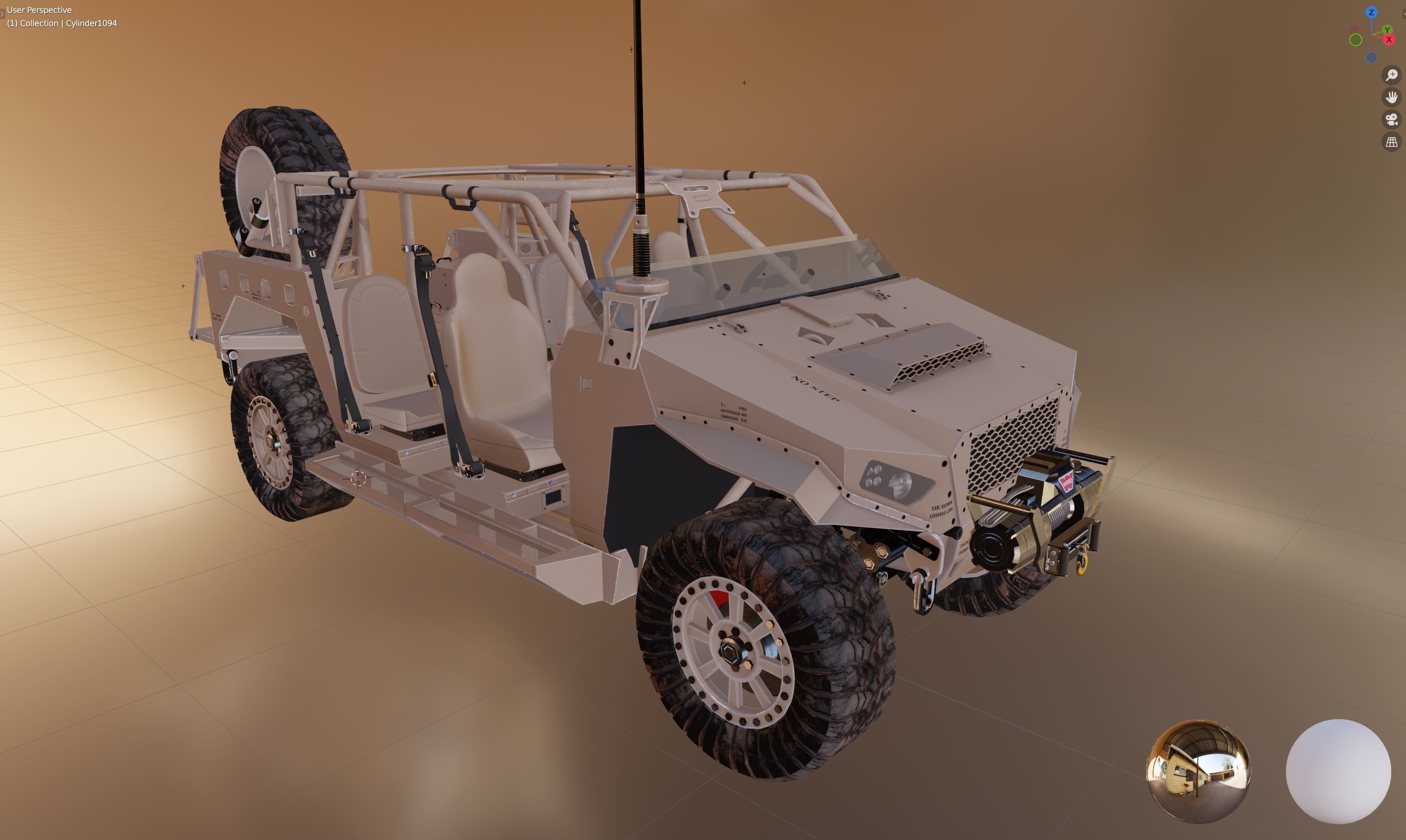 3D model Polaris Dagor A1 VR / AR / low-poly | CGTrader