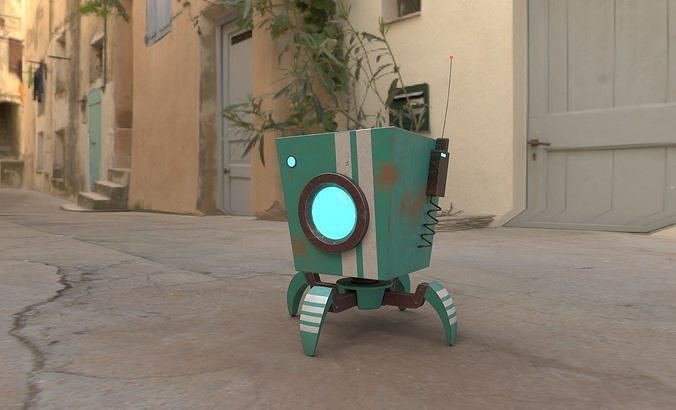 3D model Mini Bot VR / AR / low-poly | CGTrader