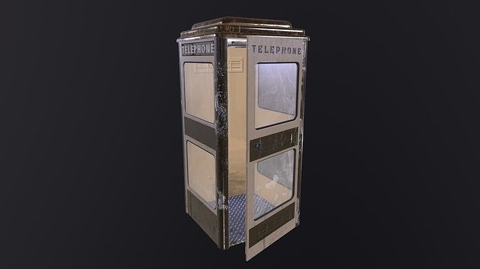 3D model AAA Old phone box VR / AR / low-poly | CGTrader