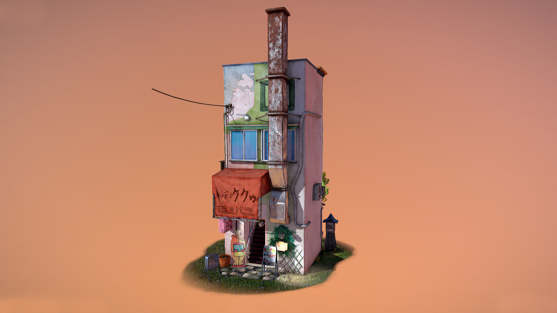 3D model Tokyo Storefronts VR / AR / low-poly | CGTrader