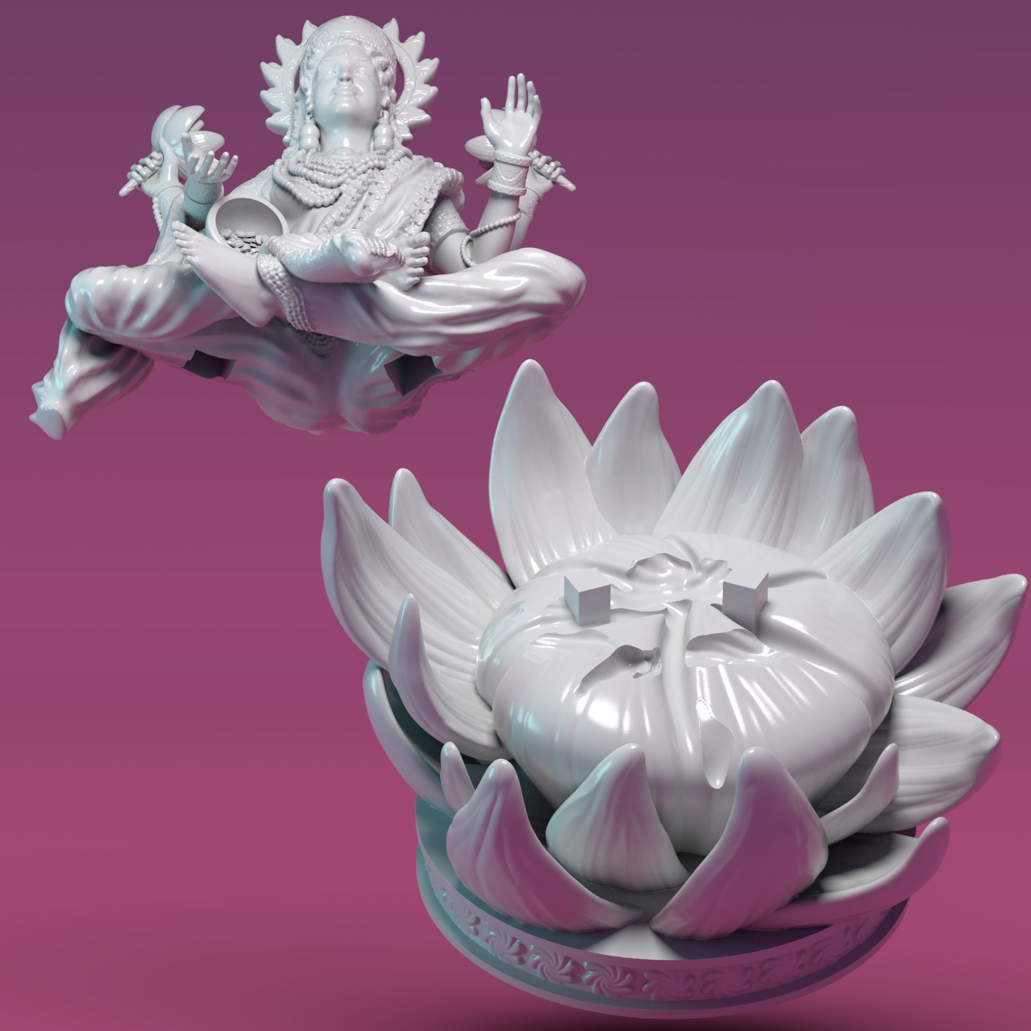 LAKSHMI 3D model 3D printable | CGTrader