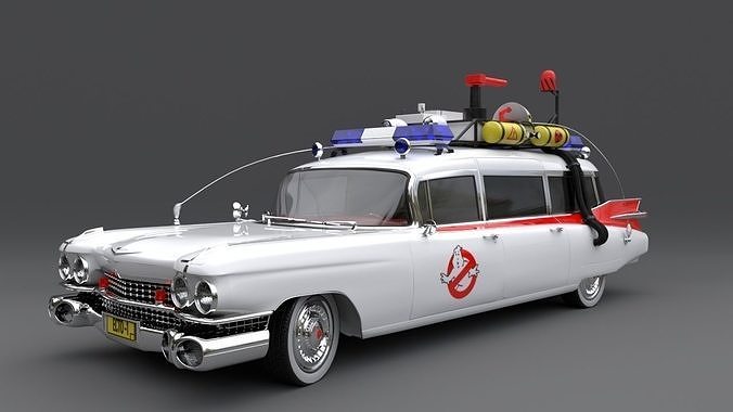 Ghostbusters car 3D model animated rigged | CGTrader