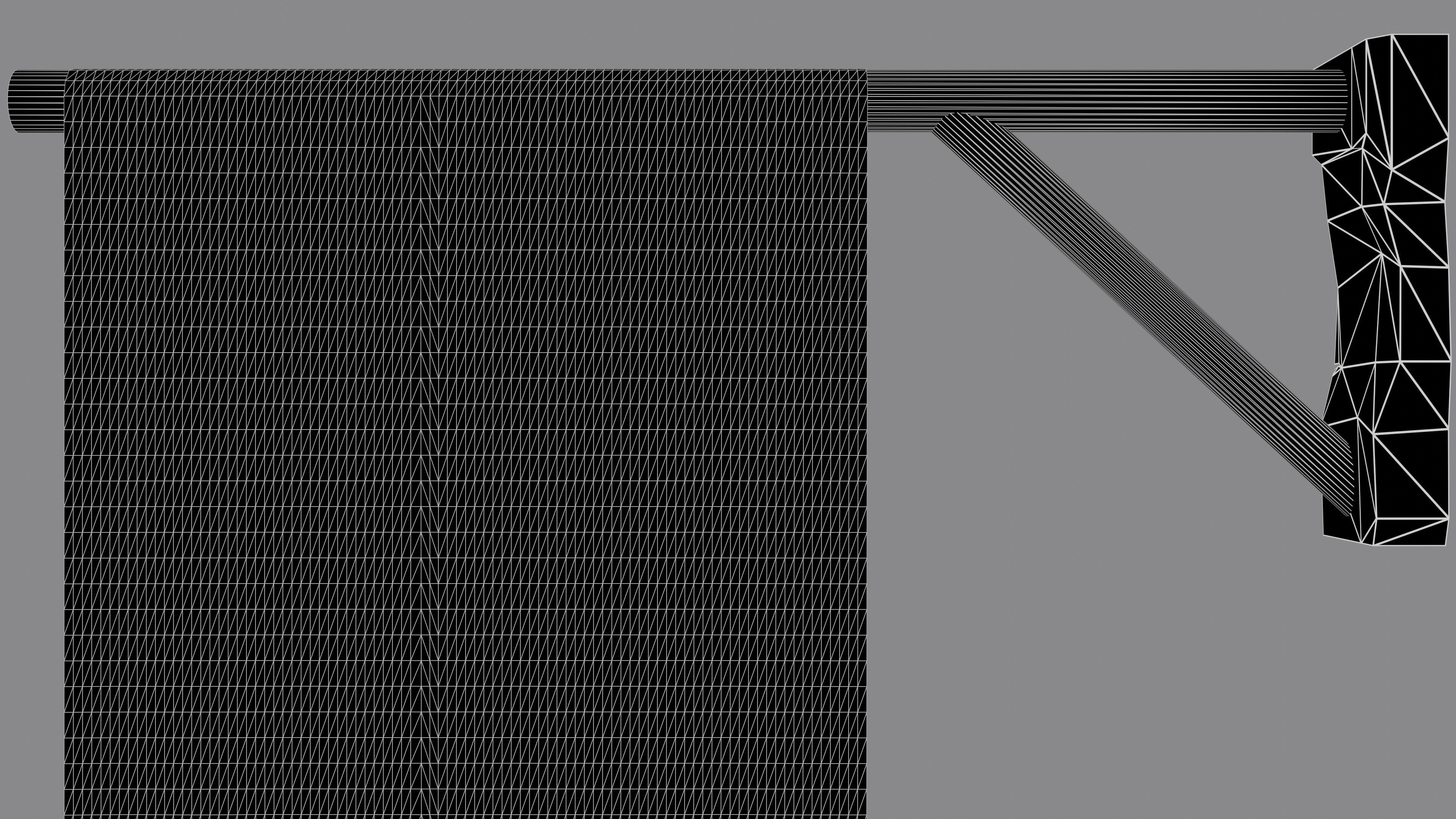 3D model Flag with crossbar - Medieval Gameready PBR VR / AR / low-poly ...