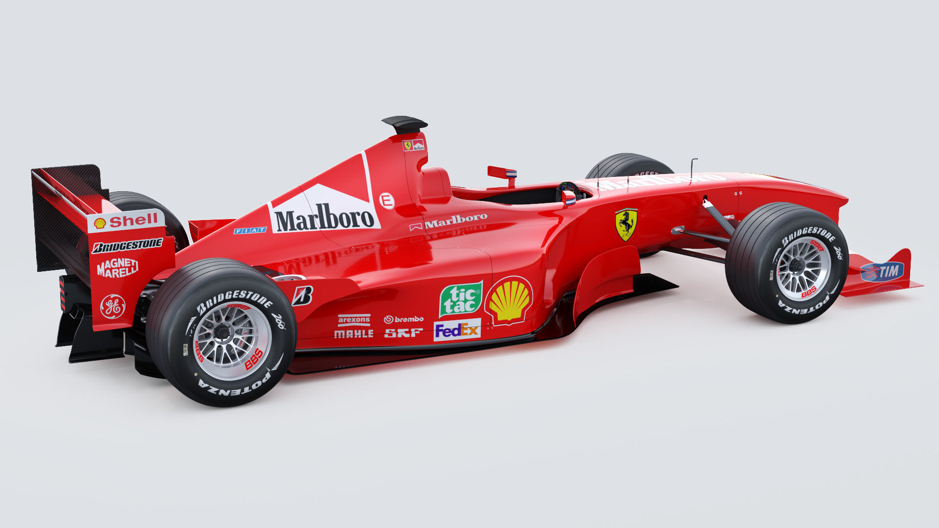 F1 Ferrari F2000 3D model | CGTrader