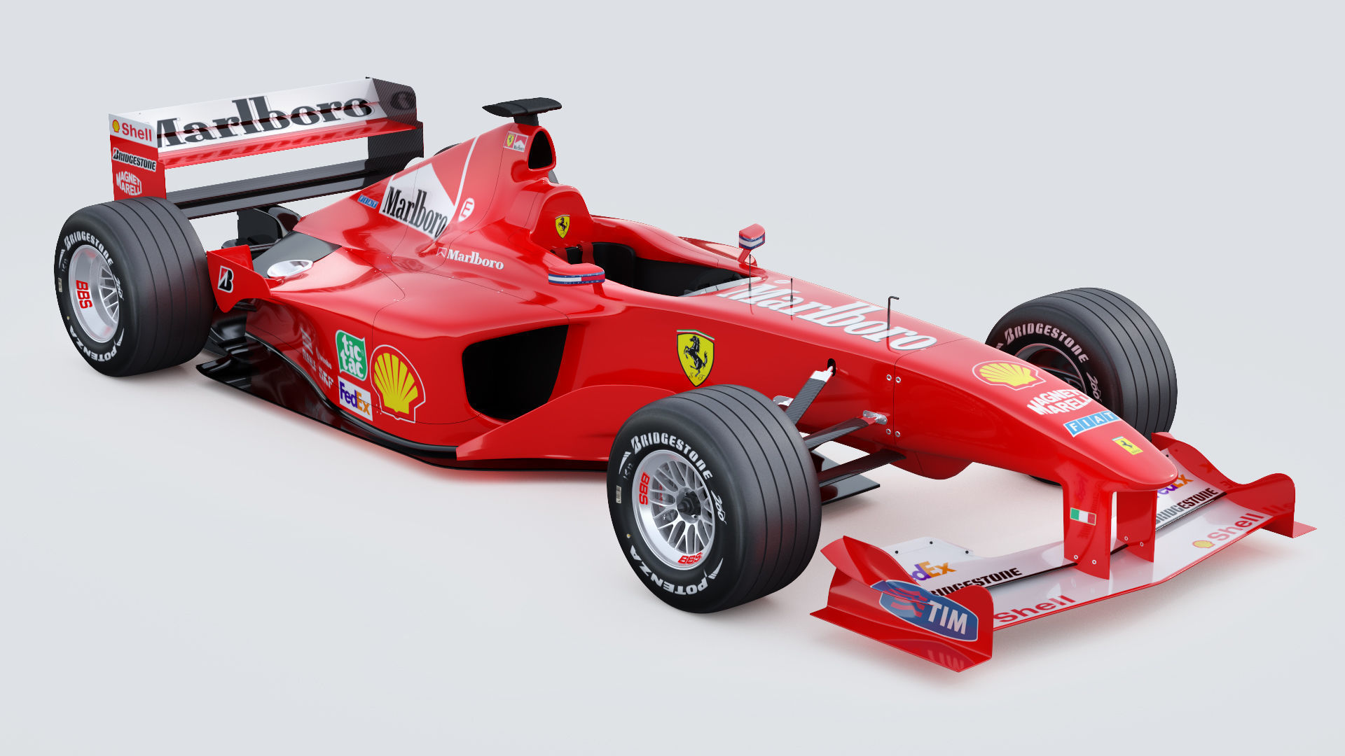 F1 Ferrari F2000 3D model | CGTrader