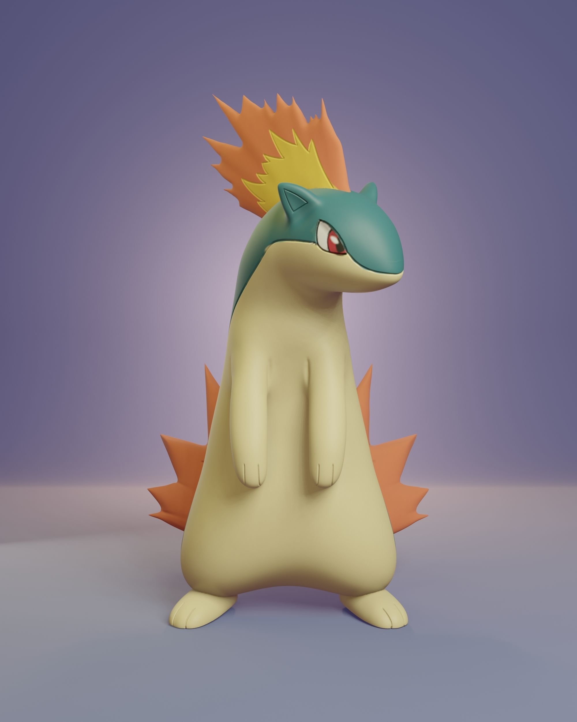 Pokemon - Quilava 3D model 3D printable | CGTrader