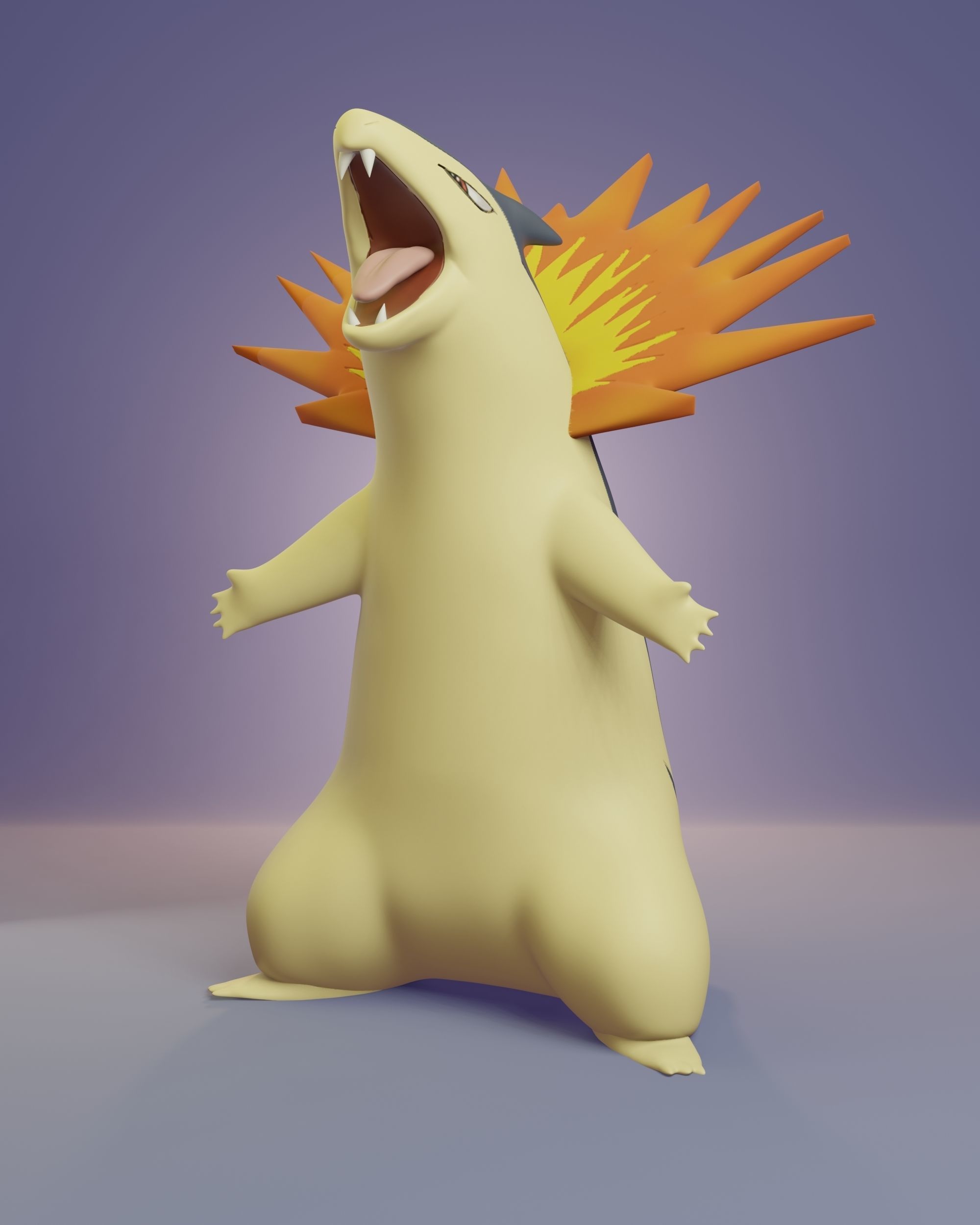 Pokemon - Typhlosion 3D model 3D printable | CGTrader
