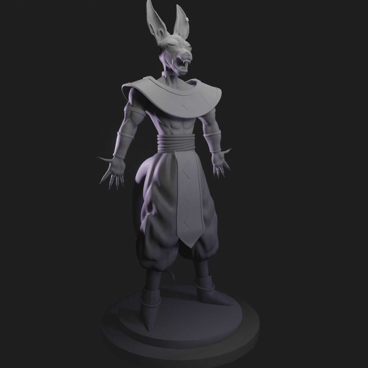 Lord Beerus - God of Destruction 3D model rigged | CGTrader
