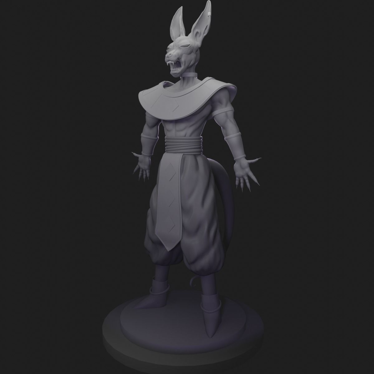 Lord Beerus - God of Destruction 3D model rigged | CGTrader