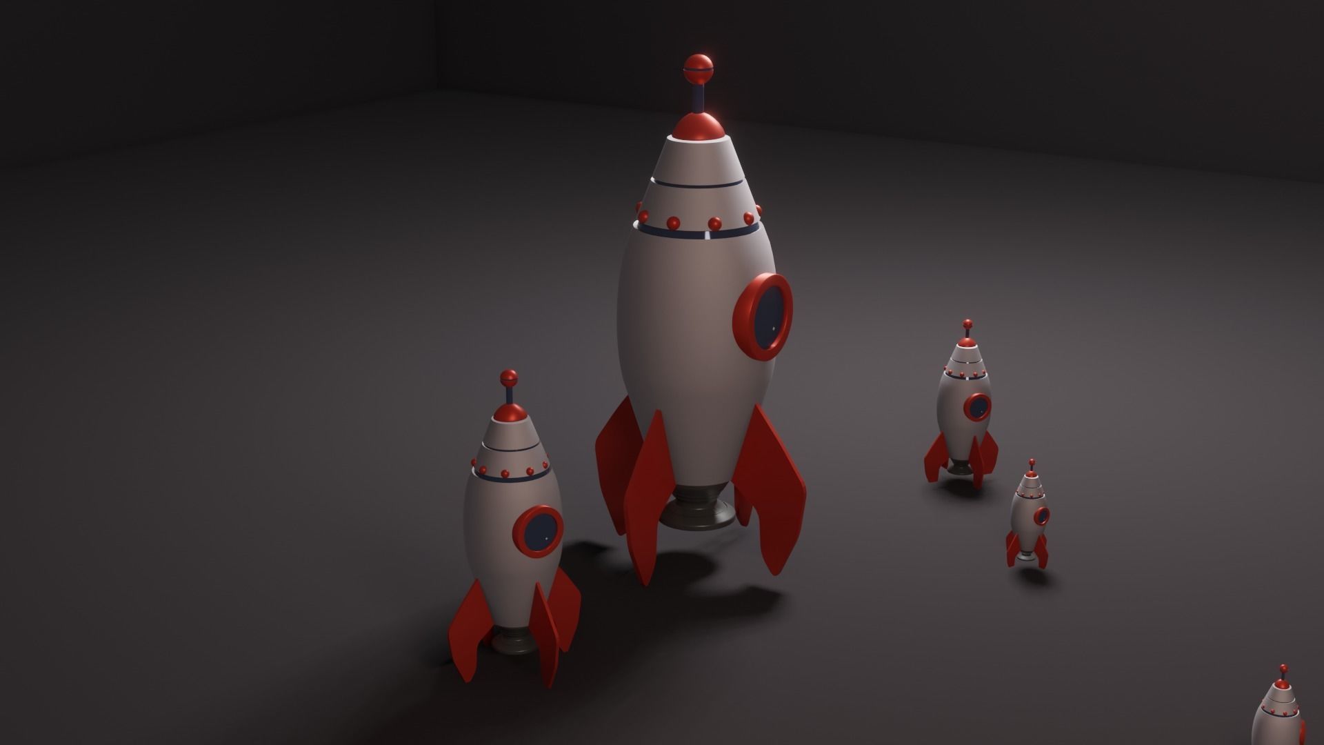 Low Poly Rocket ship free VR / AR / low-poly 3D model | CGTrader
