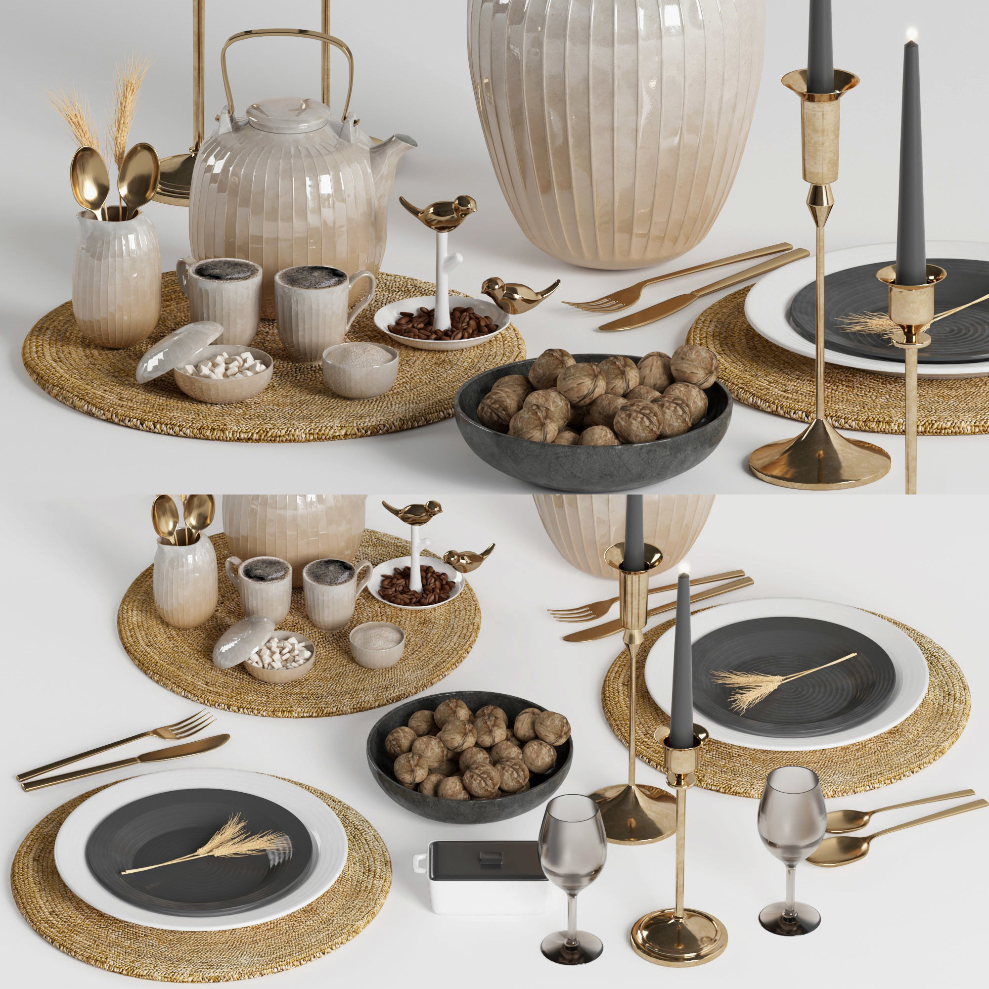 tableware set04 3D model | CGTrader