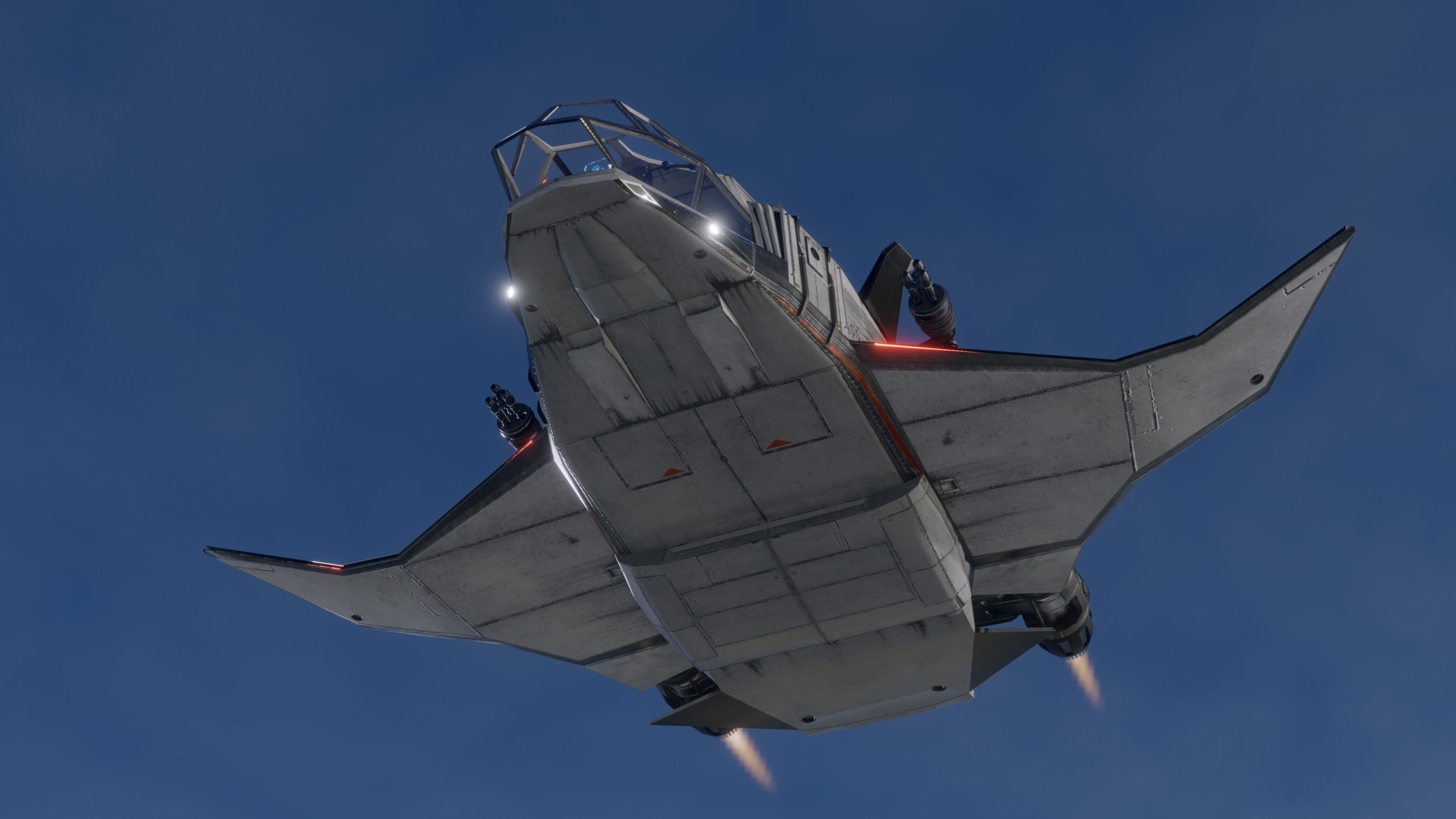 3D model Space Ship - Rigged - Fully Textured - include inside VR / AR ...