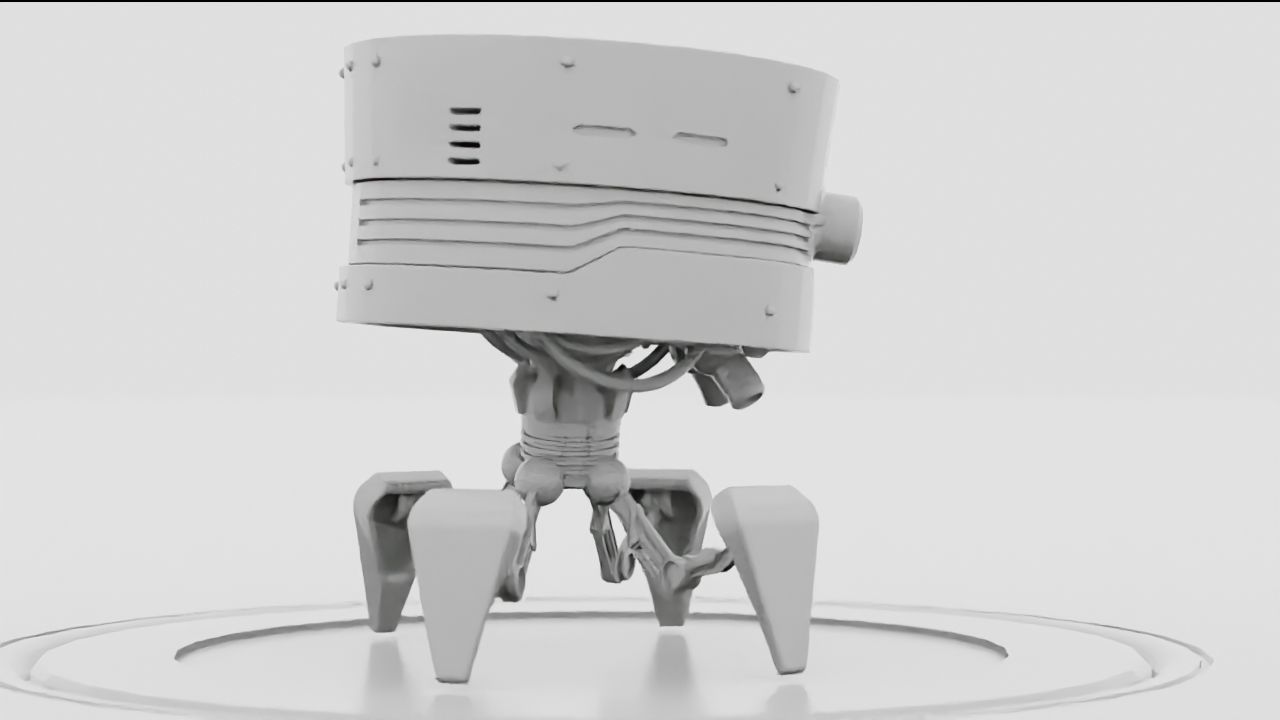 spy robot rigged - animated 3D model rigged | CGTrader