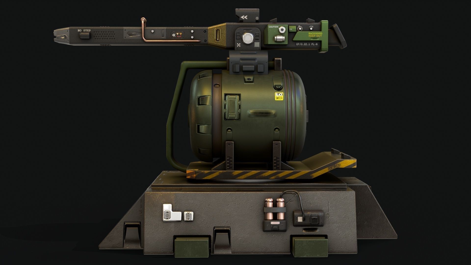 Sentry Turret 3D model | CGTrader