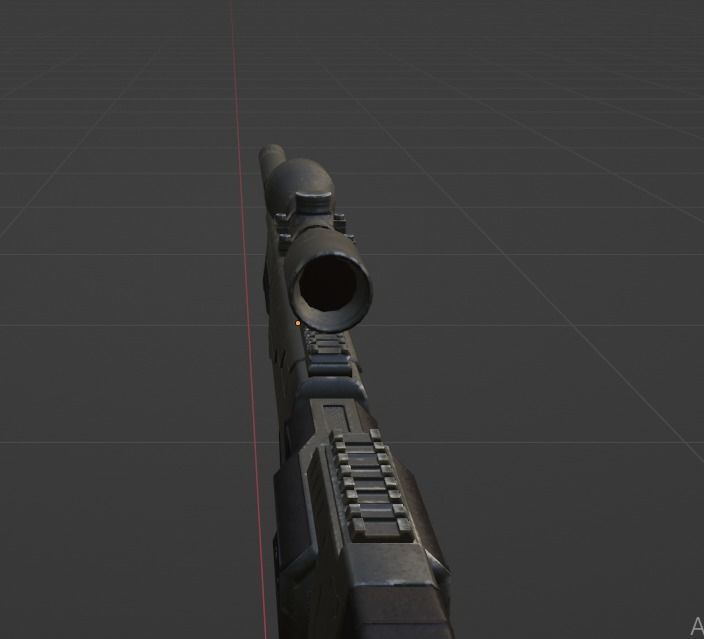 3D model AWM sniper rifle low poly Gun VR / AR / low-poly | CGTrader
