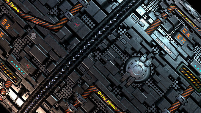 Texture Sci Fi Material - Unreal Engine 4 VR / AR / low-poly | CGTrader