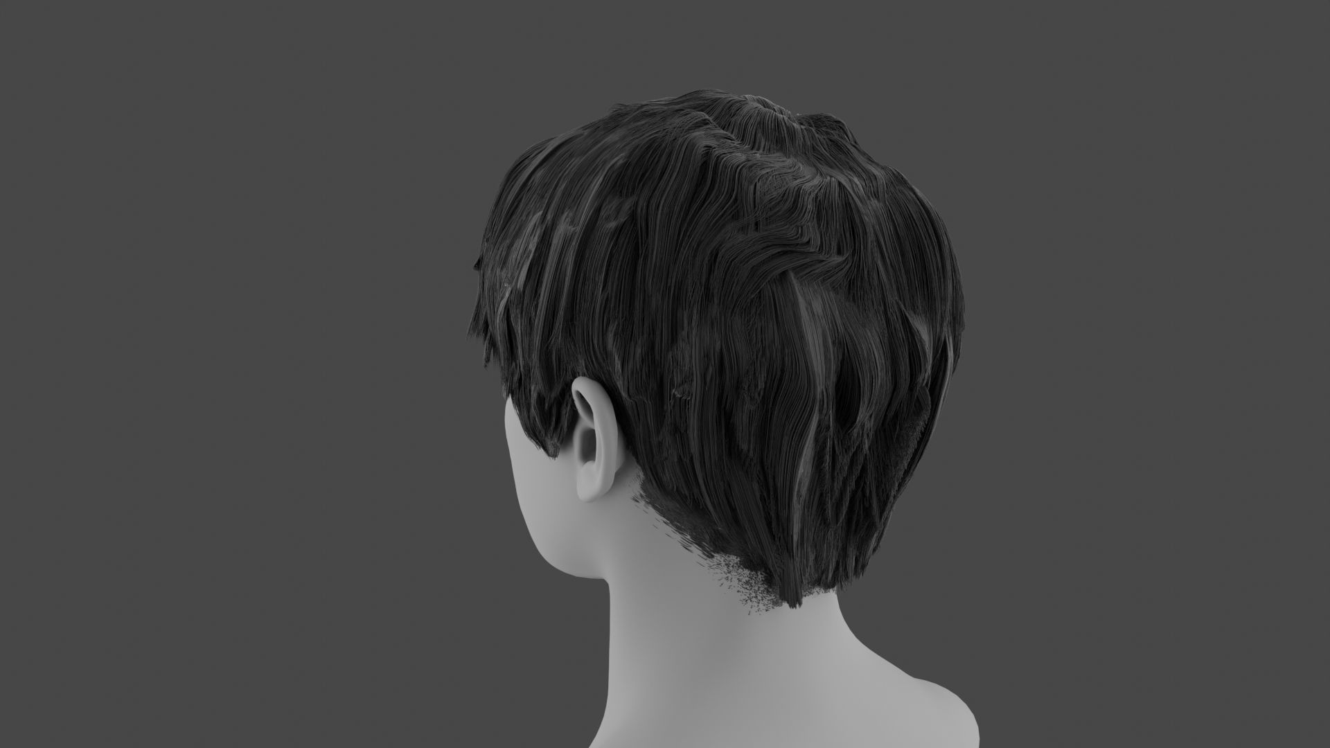 Bowl cut with sideburns free 3D model | CGTrader