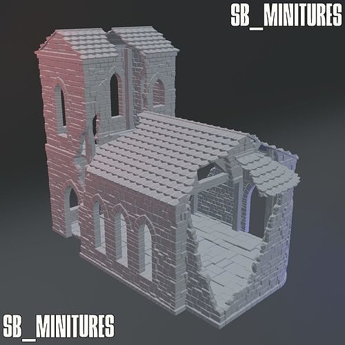 Undead Burg Building 3D model 3D printable | CGTrader