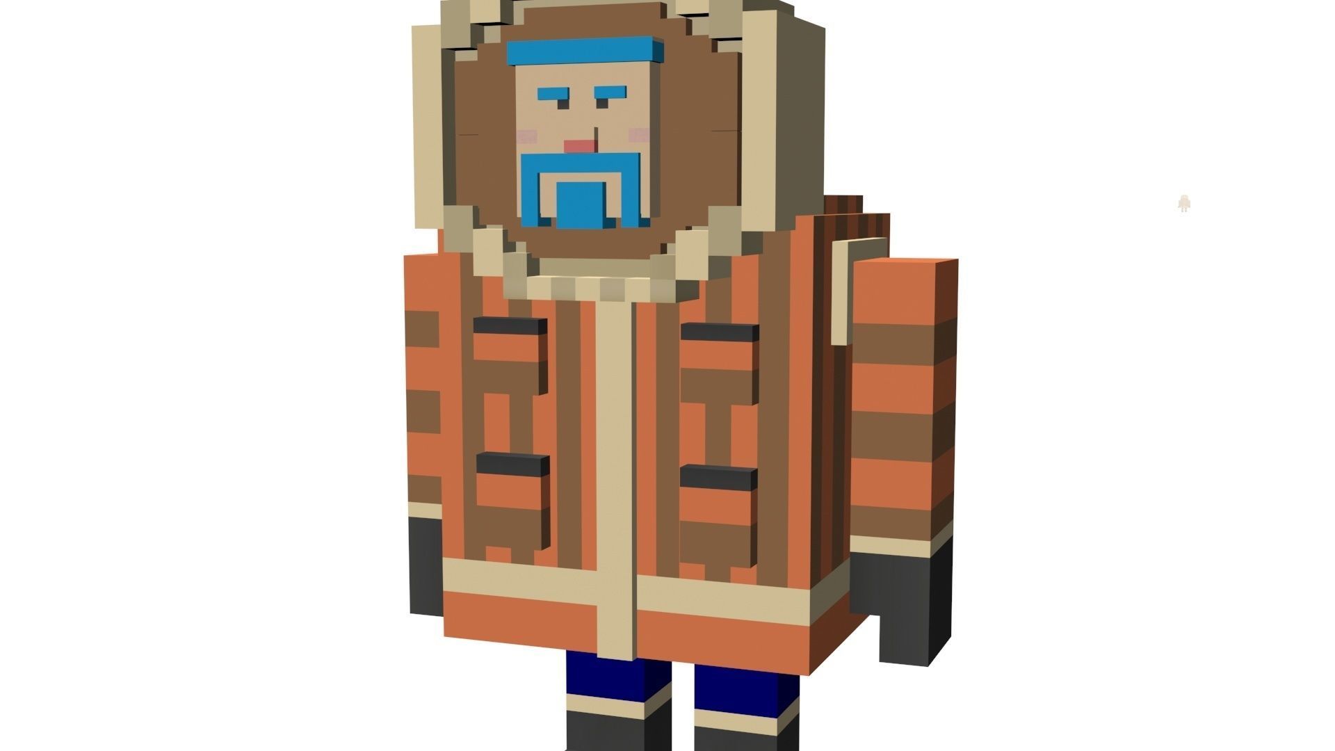 3D model Eskimo Voxel Character VR / AR / low-poly | CGTrader