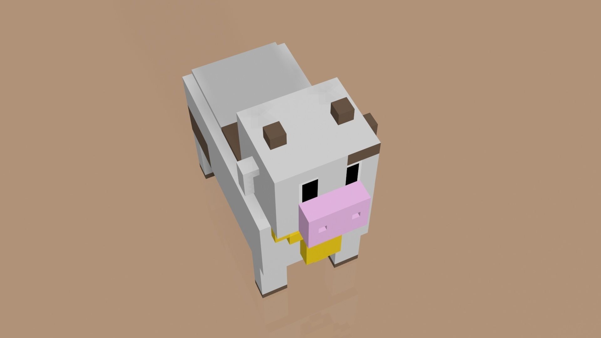3D model Voxel Cow - Low Poly VR / AR / low-poly | CGTrader