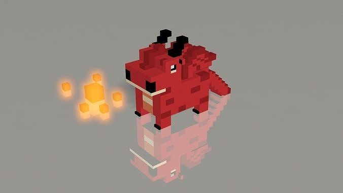 3D model Lava Dragons - Mini Meta Dragons 1 VR / AR / low-poly | CGTrader