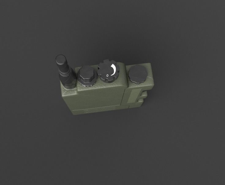3D model ANPRC 343 Modern Military Infantry Radio Model Game Ready VR ...
