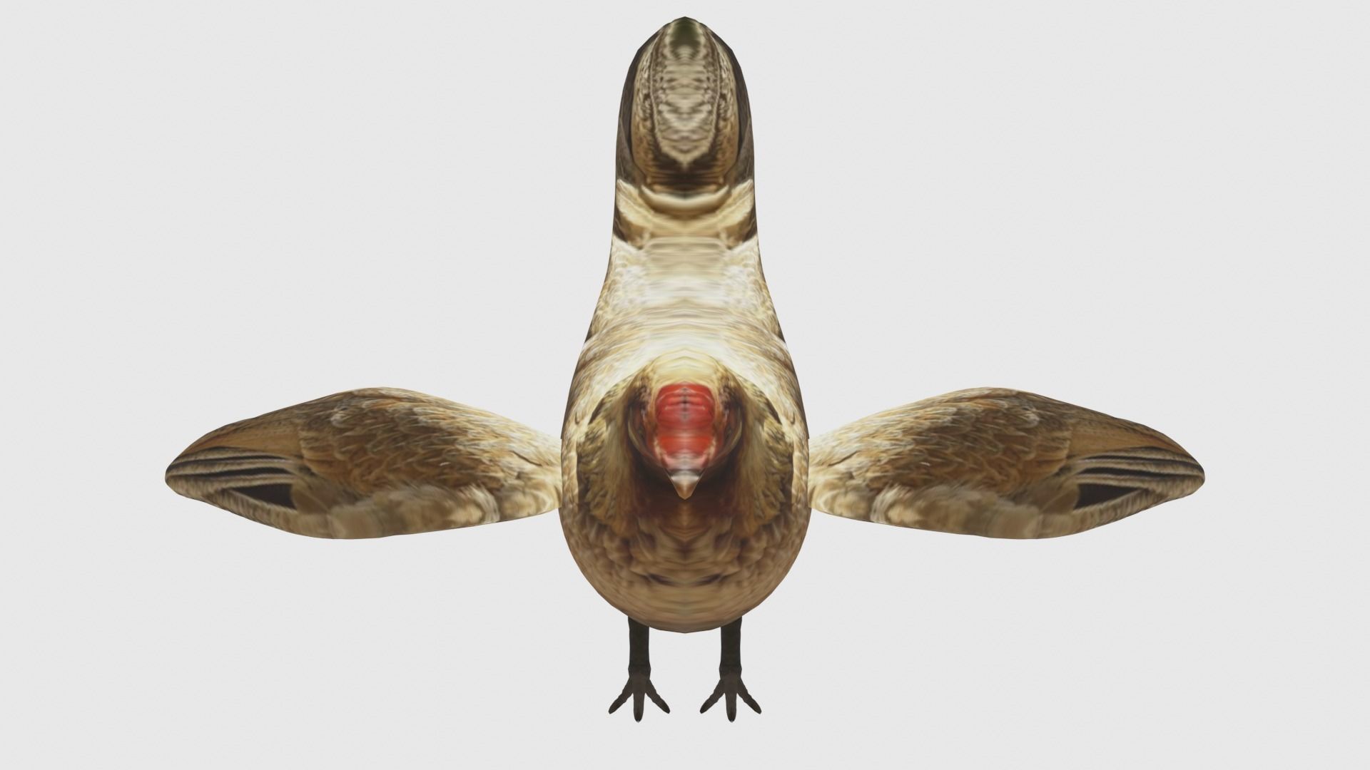 Low Poly Chicken Rigged With Realistic Texture 3D model rigged | CGTrader