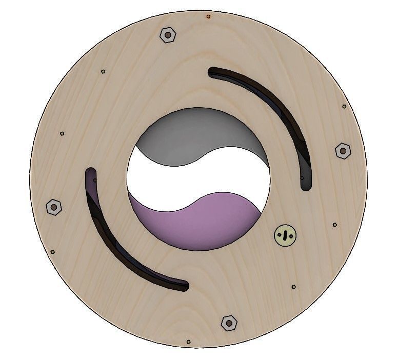 LS2BLROD40A Mechanical taiji shutter aperture iris laser cut diy 3D ...