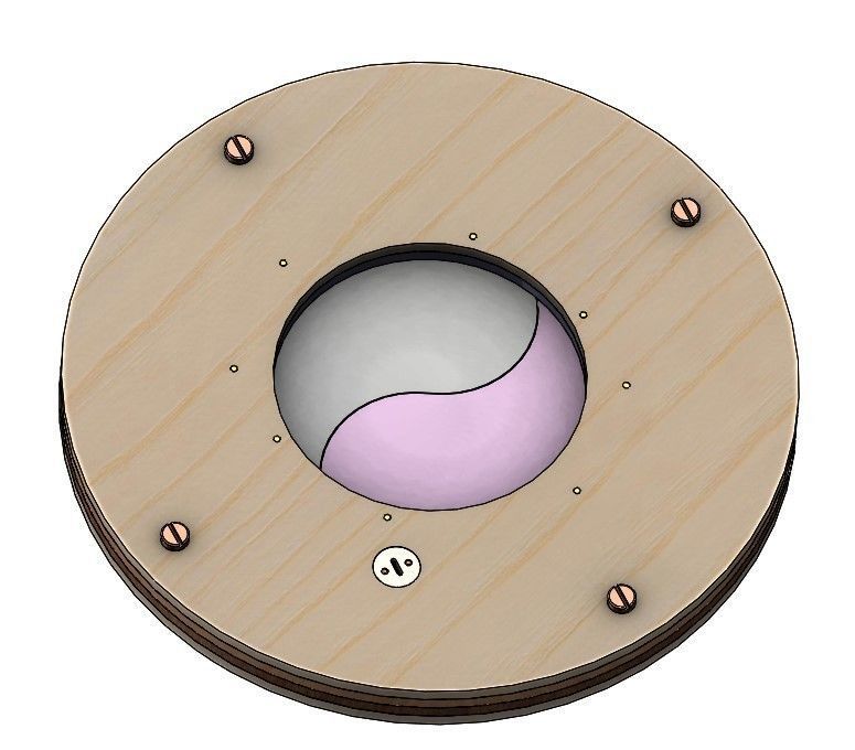 LS2BLROD40A Mechanical taiji shutter aperture iris laser cut diy 3D ...