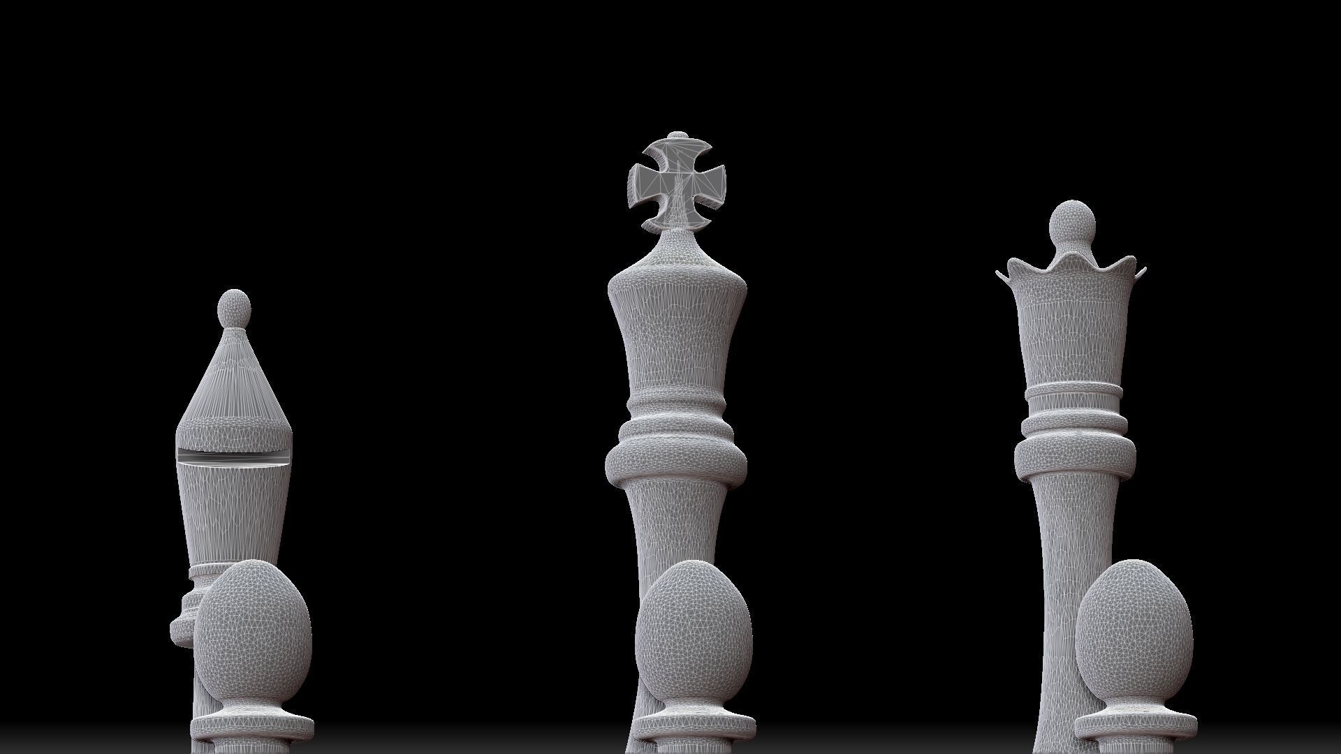 Chess Board Wood 3D model | CGTrader