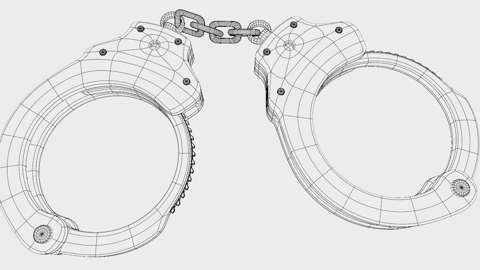 Handcuff handcuffs 3D model | CGTrader